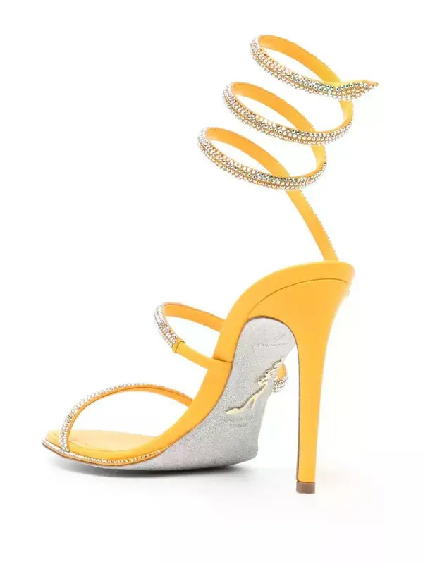 Rene Caovilla 110mm Cleo Crystal Sandals