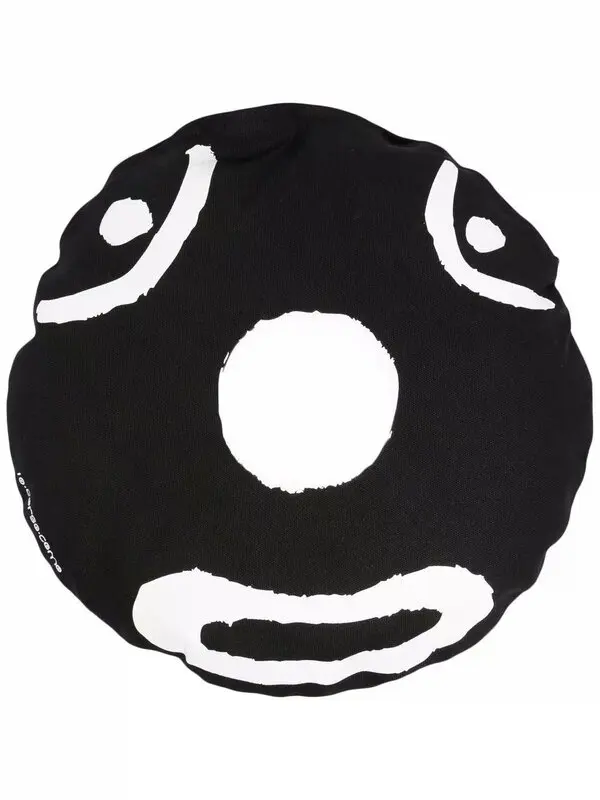 10 CORSO COMO Reversible Smiley Print Pillow - Black