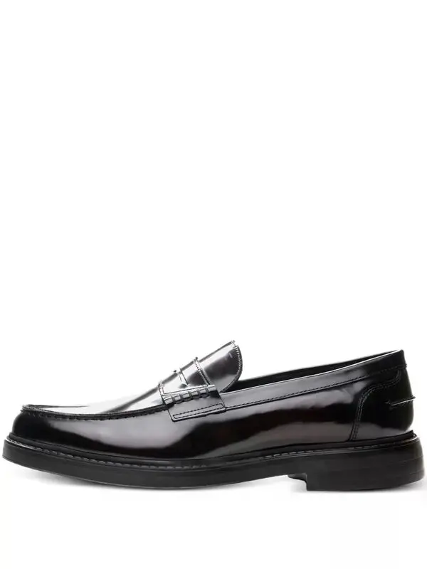 POCHE PARIS Leather Penny Loafers