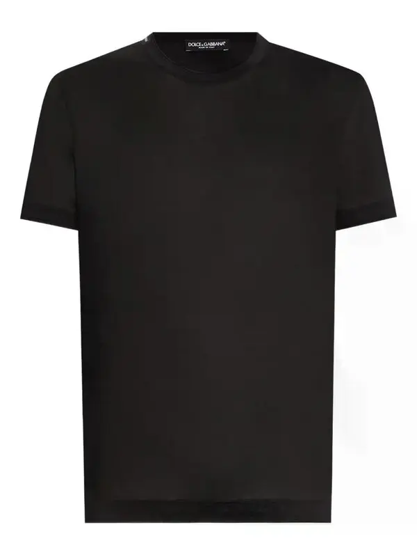 Dolce & Gabbana Silk T-shirt - Black