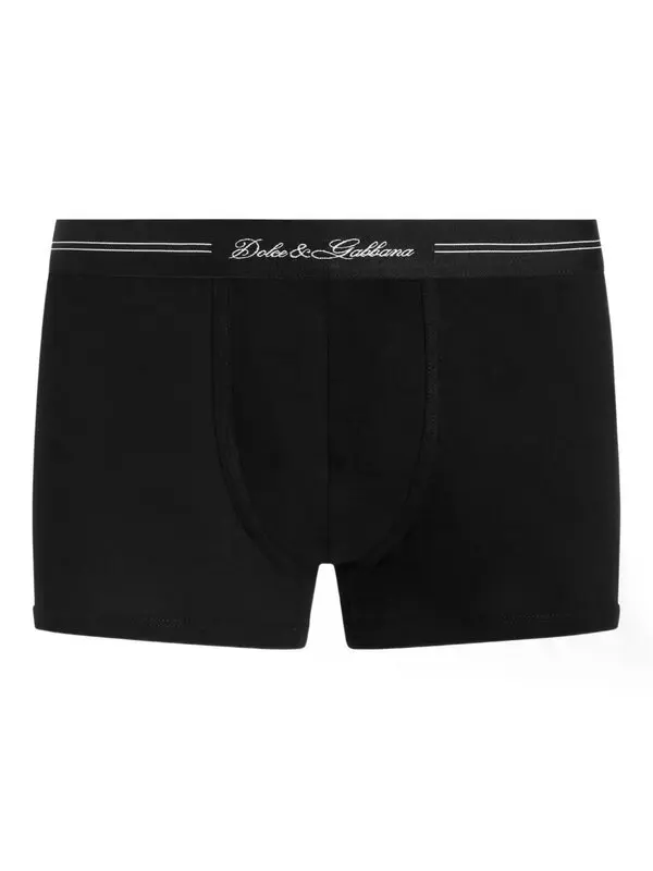 Dolce & Gabbana Logo-waistband Boxers - Black