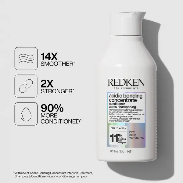 REDKEN Acidic Bonding Concentrate Trio: Shampoo, Conditioner & Treatment