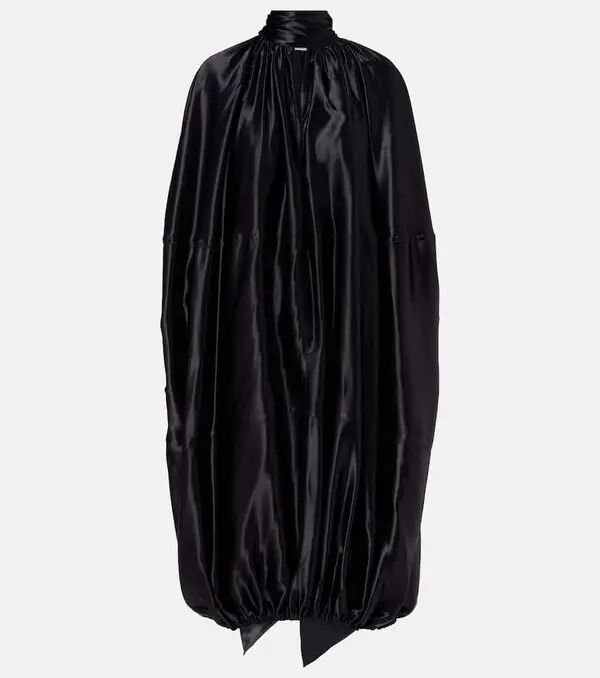 FERRAGAMO Satin Midi Dress