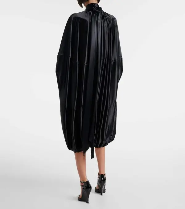 FERRAGAMO Satin Midi Dress