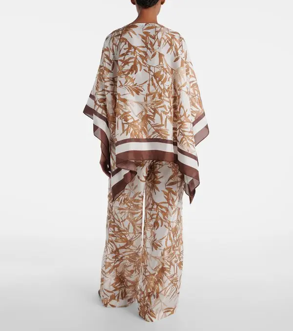 Brunello Cucinelli Printed Silk Top