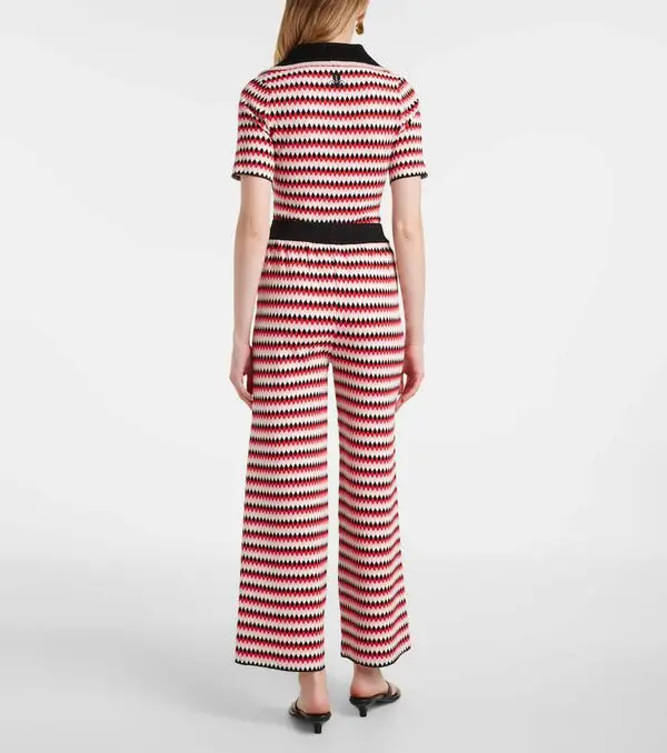 La DoubleJ Knitted Wide-leg Pants