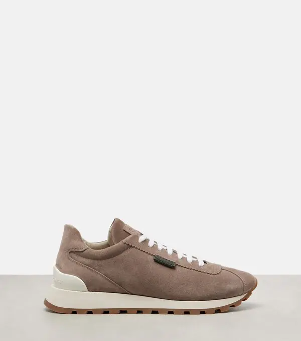 Brunello Cucinelli Suede Low Top Sneakers