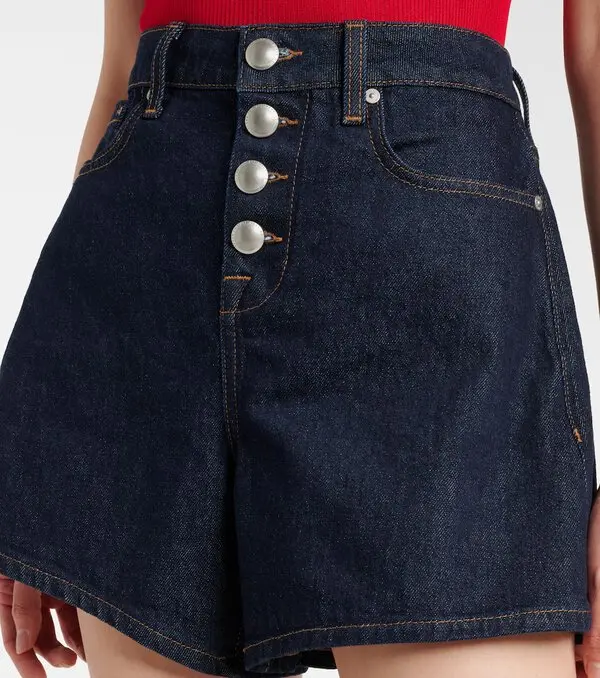 7 For All Mankind Kori High-rise Denim Shorts