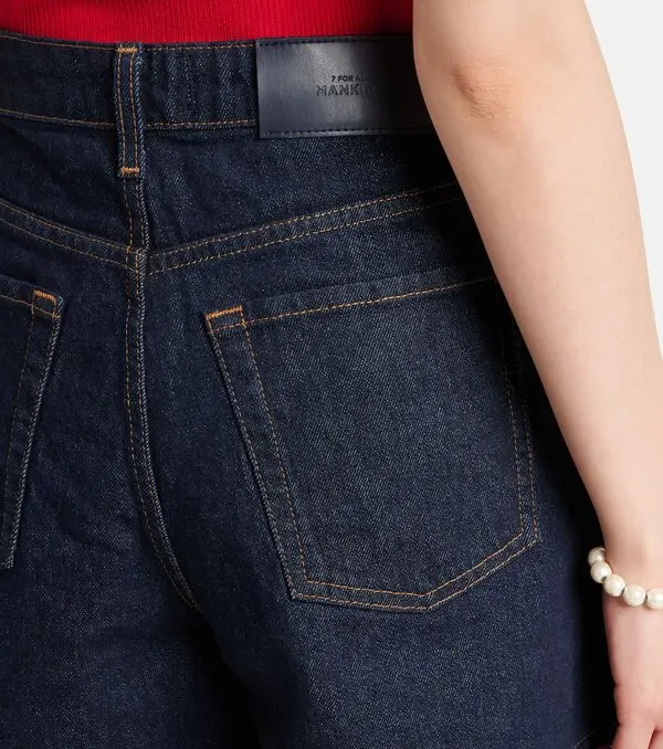 7 For All Mankind Kori High-rise Denim Shorts