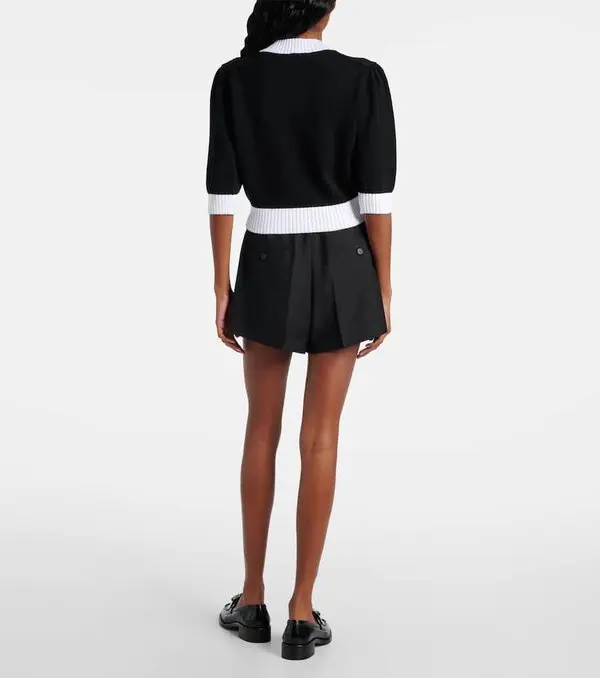 Prada Cropped Cotton Cardigan