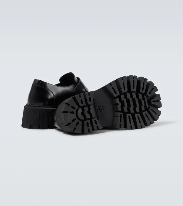 Balenciaga Tractor Leather Loafers