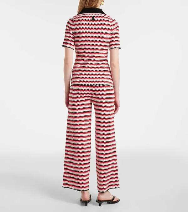 La DoubleJ Checkers Knitted Polo