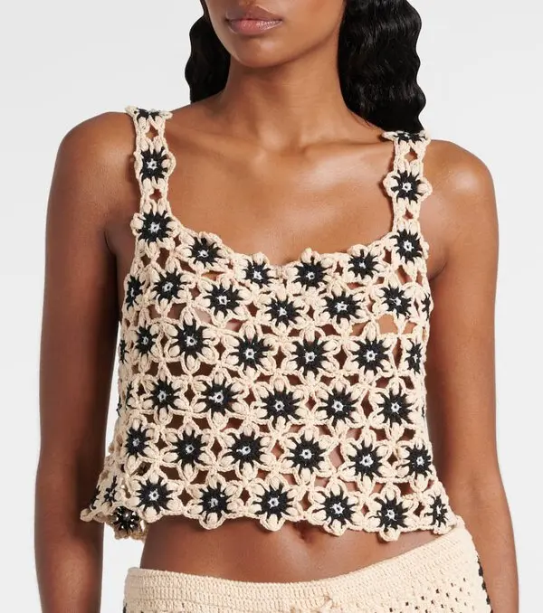 The Upside Luminary Crochet Crop Top