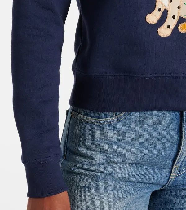 Valentino Garavani Embroidered Cotton Jersey Sweatshirt