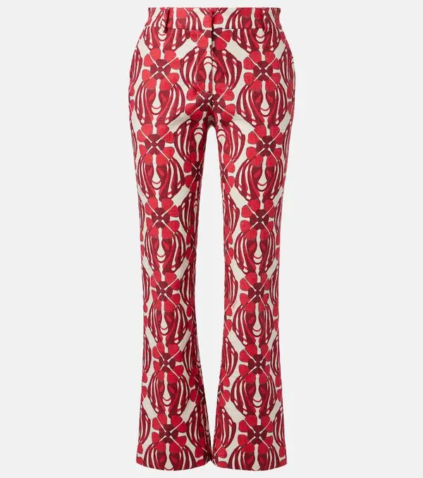 La DoubleJ 24/7 Printed Cotton Straight Pants