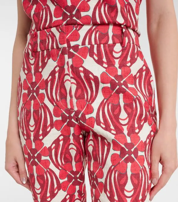 La DoubleJ 24/7 Printed Cotton Straight Pants
