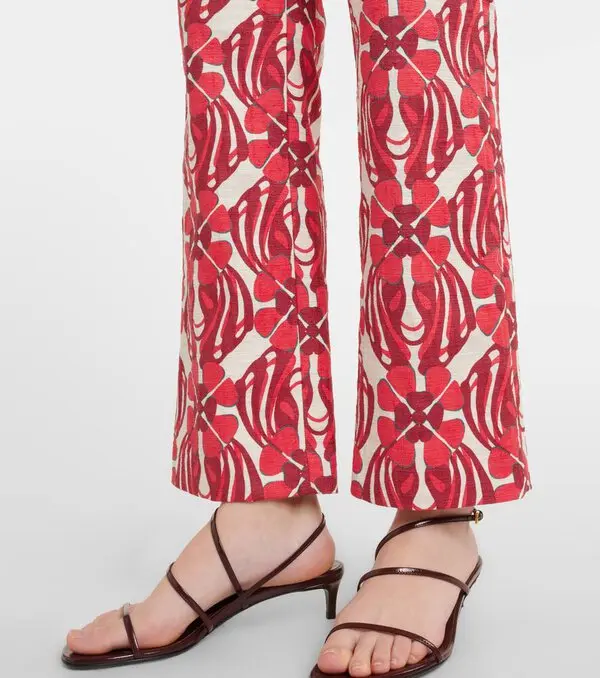 La DoubleJ 24/7 Printed Cotton Straight Pants