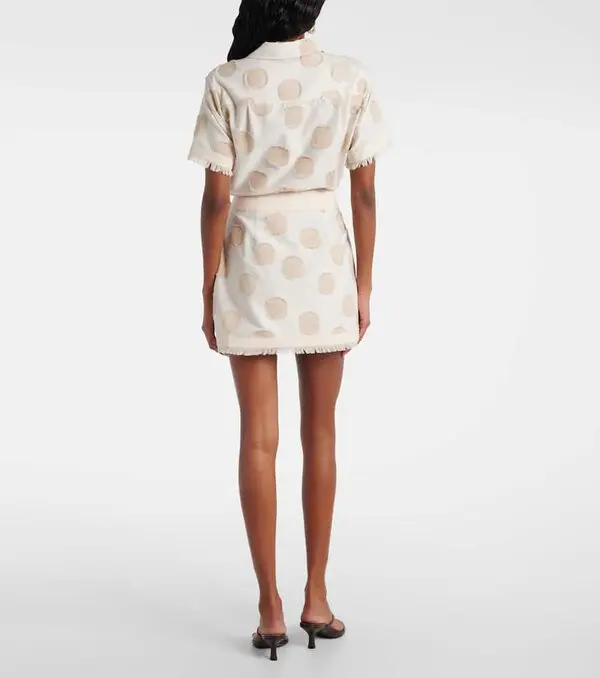 Simkhai Bethany Polka-dot Wrap Skirt