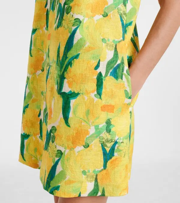 La DoubleJ Swing Printed Mini Dress - Yellow