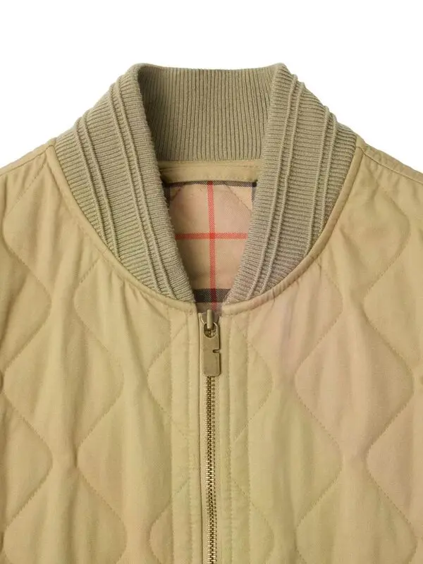 Burberry Quilted Gabardine Gilet - Neutrals