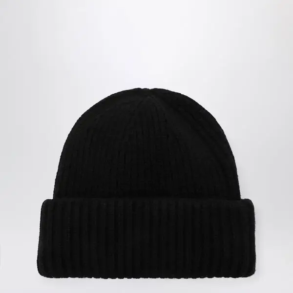 Soft Goat Cashmere Beanie - Black