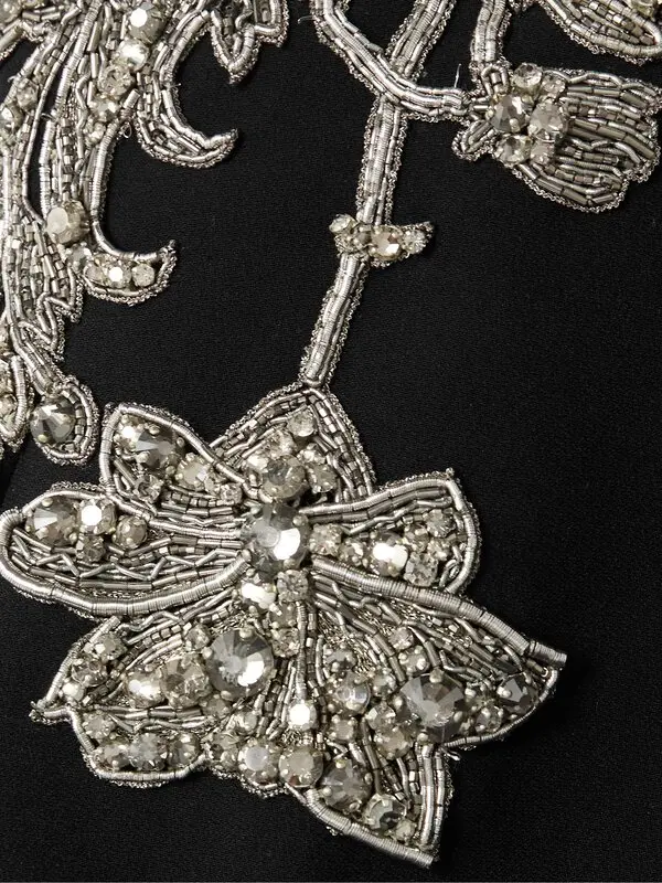 Alexander McQueen Embellished Crepe Blazer