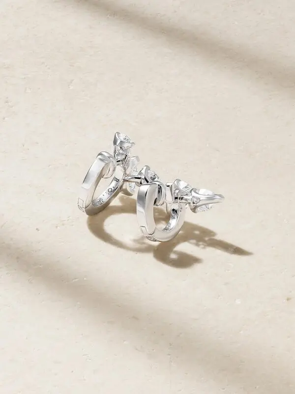 REPOSSI Serti Sur Vide 18-karat White Gold Diamond Ear Cuff
