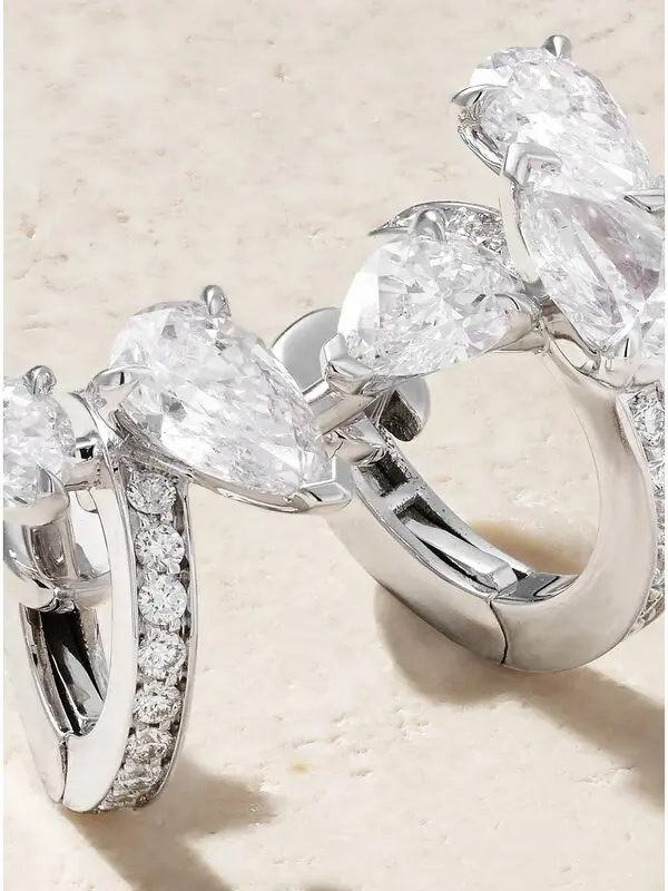 REPOSSI Serti Sur Vide 18-karat White Gold Diamond Ear Cuff