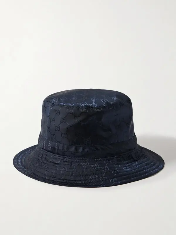 Gucci Reversible Shell Bucket Hat - Blue