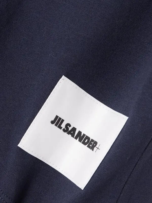 JIL SANDER Three-pack Appliquéd Cotton-jersey T-shirts - Blue
