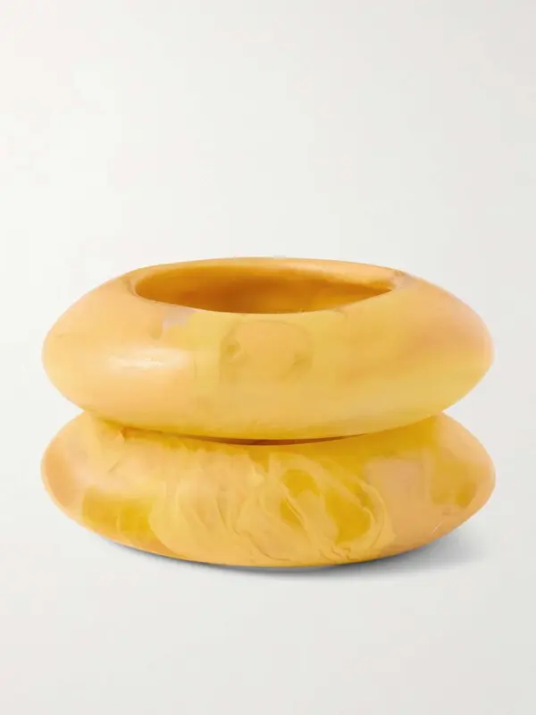 Dinosaur Designs Rock Medium Bangles - Yellow
