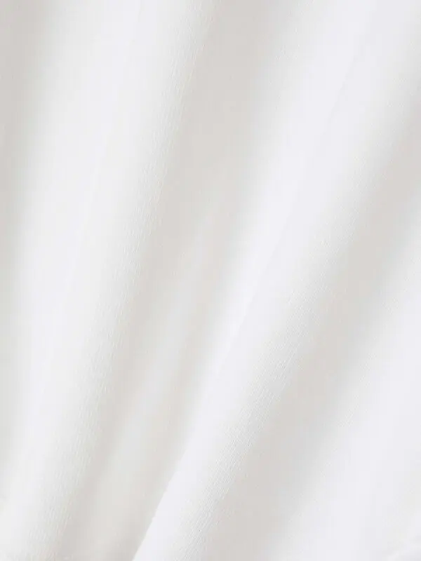 Alaïa Cropped Cotton-jersey Turtleneck T-shirt - White