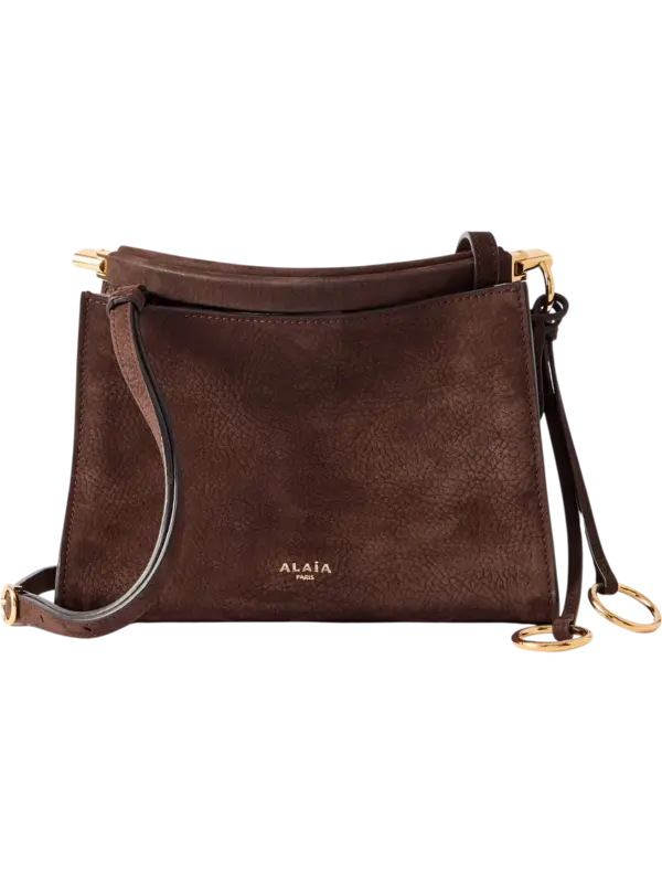 Alaïa Le Click Small Nubuck Shoulder Bag