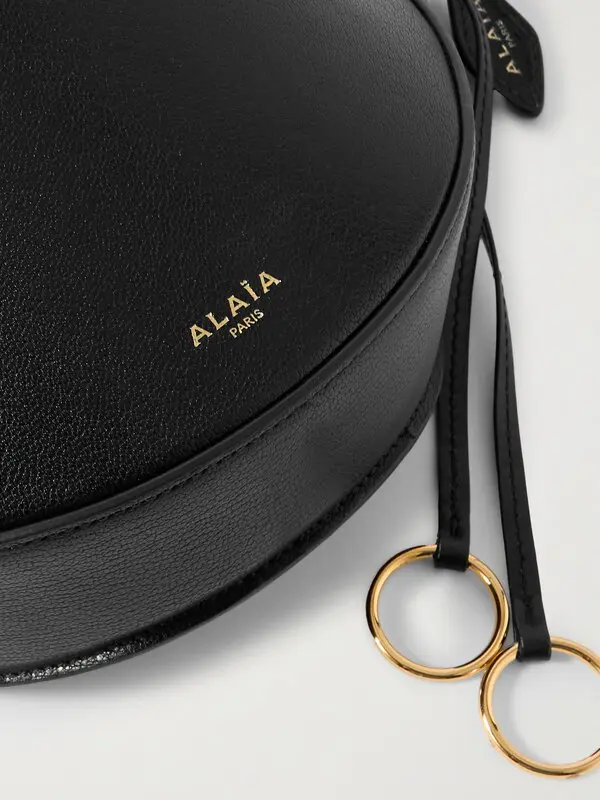 Alaïa Textured-leather Shoulder Bag - Black