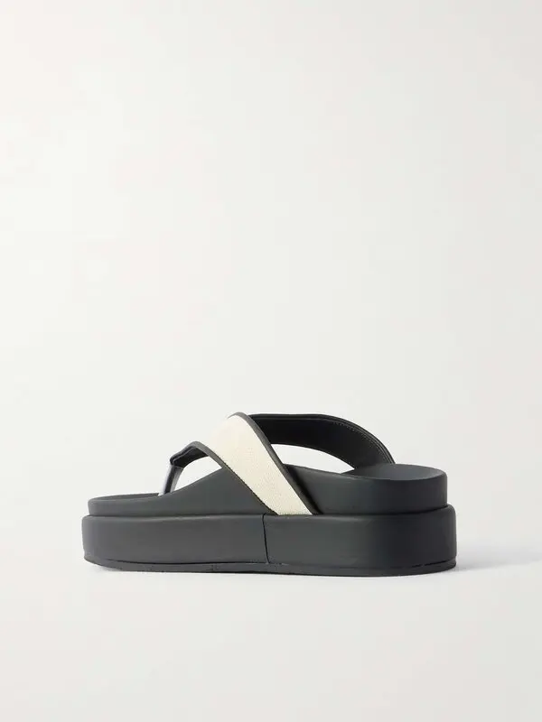 ANCIENT GREEK SANDALS Charys Flatform Canvas Sandals