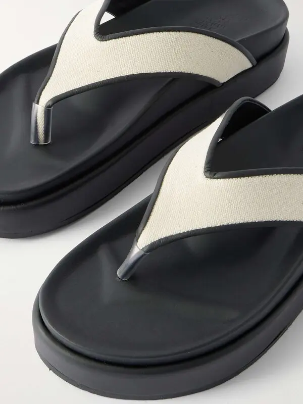 ANCIENT GREEK SANDALS Charys Flatform Canvas Sandals