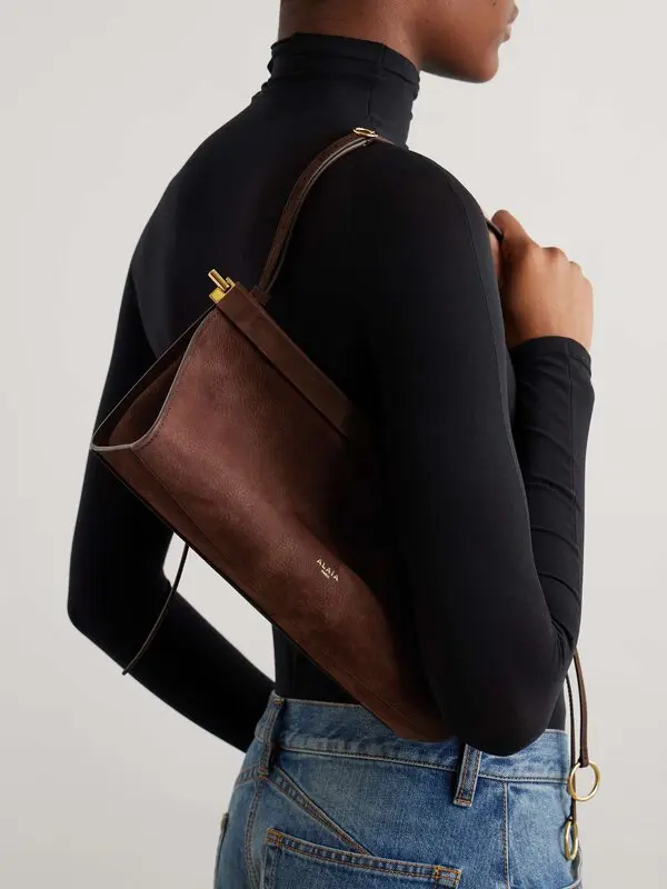 Alaïa Le Click E/w Medium Shoulder Bag - Brown