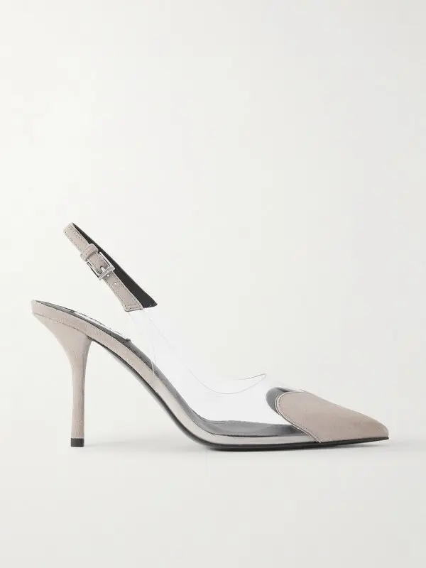 Alaïa Le Caur 90 Slingback Pumps - Gray