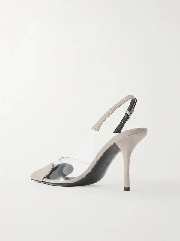 Alaïa Le Caur 90 Slingback Pumps - Gray