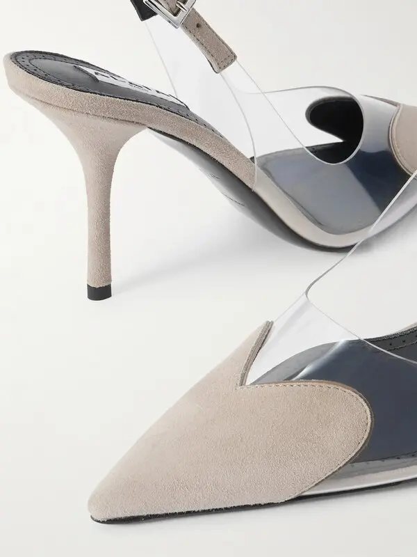 Alaïa Le Caur 90 Slingback Pumps - Gray