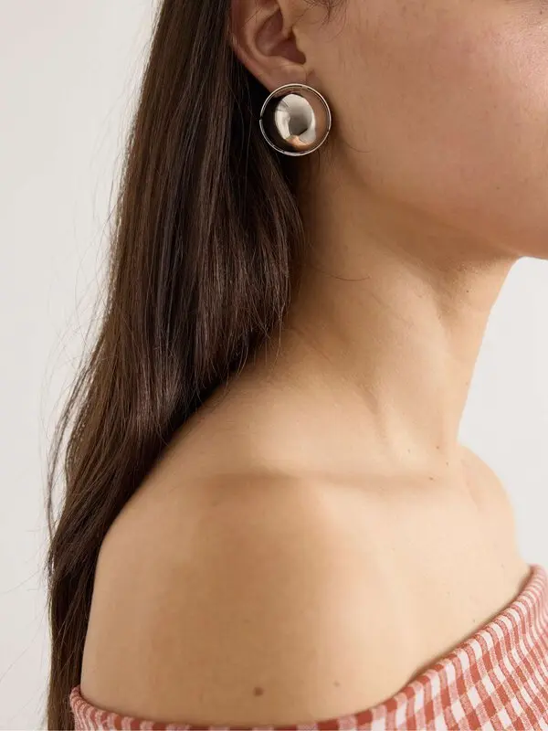 Alaïa Sphere Earrings - Silver