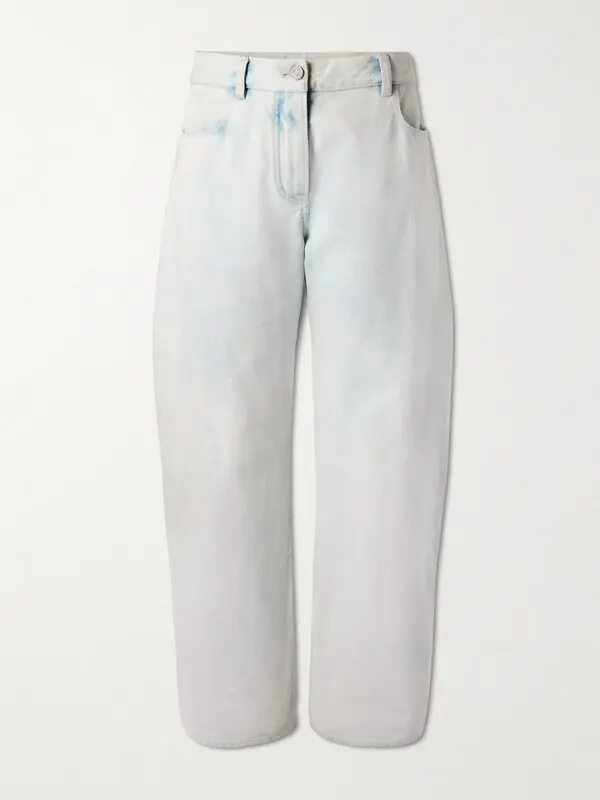 Alaïa Low-rise Barrel-leg Jeans - Blue