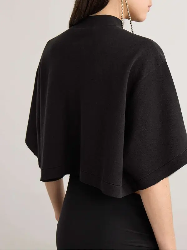 Alaïa Cropped Cotton-jersey T-shirt