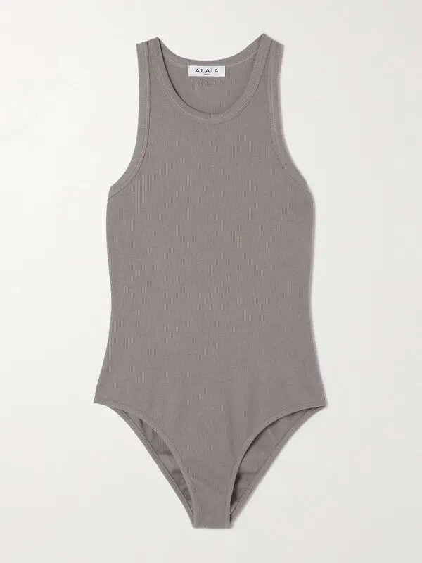 Alaïa - Ribbed-Knit Bodysuit