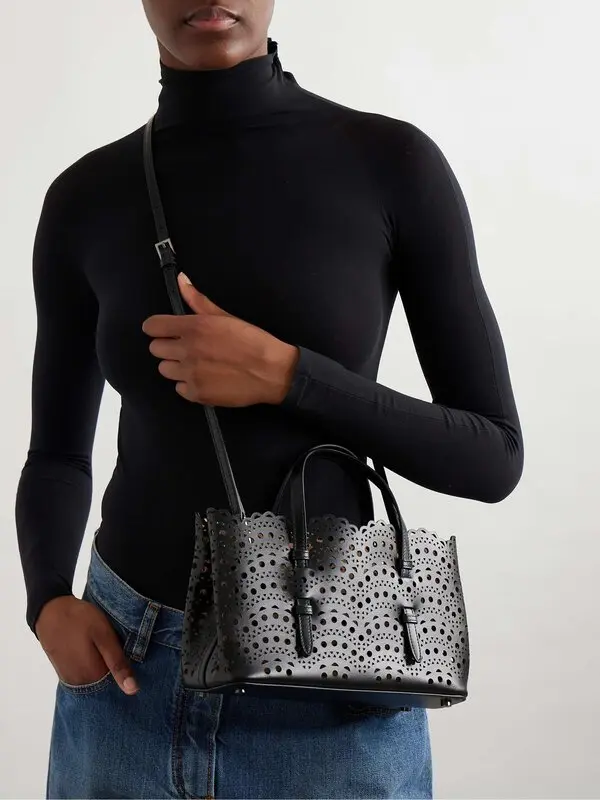 Alaïa Mena 25 E/w Medium Leather Tote