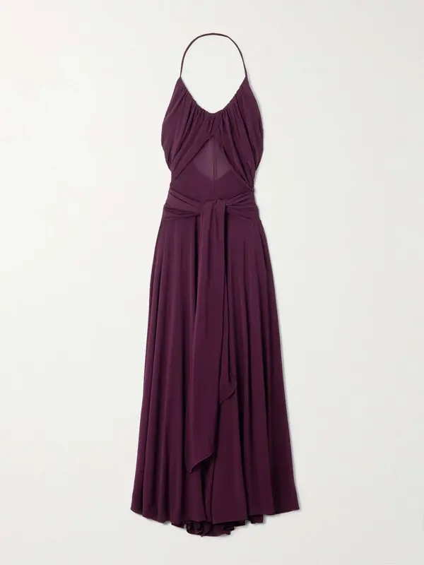 Alaïa Stretch-jersey Halterneck Maxi Dress
