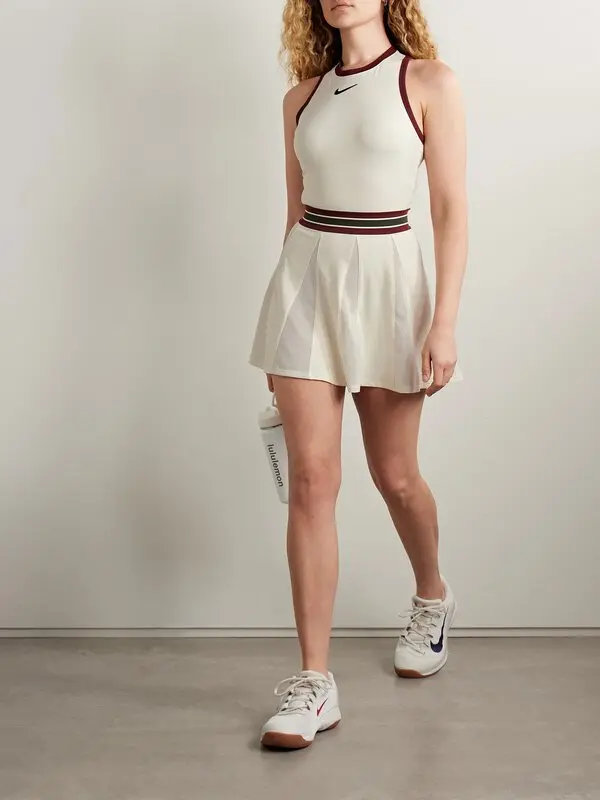 Nike Court Slam Dri-Fit Tennis Dress In Ivory - 20% Off | Editorialist