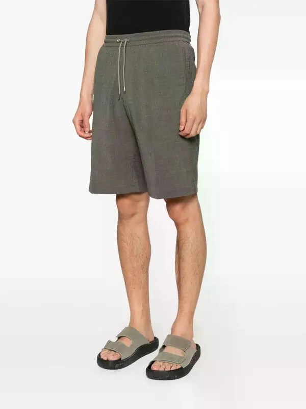 Paul Smith Seersucker Straight-leg Shorts - Grey
