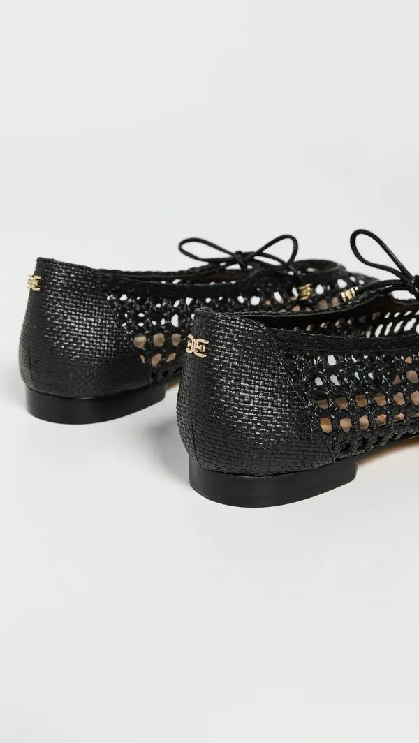 Sam Edelman Marcie Woven Mary Jane Flats - Black