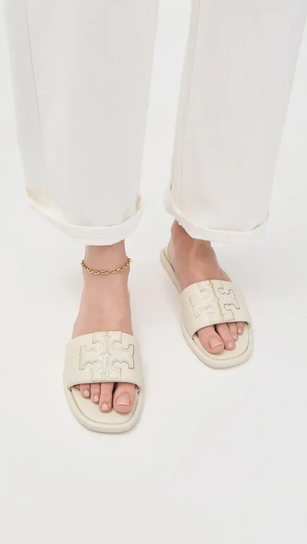 Tory Burch Double T Sport Slides